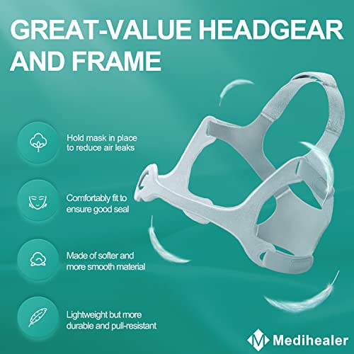 2PCS CPAP Headgear and Frame for W.I.S.P - Include Headgear Replacement and Fabric Frame, Snugly Fit &Effectively Reducing Air Leaks, No Clips, Great Value Supplies by Medihealer