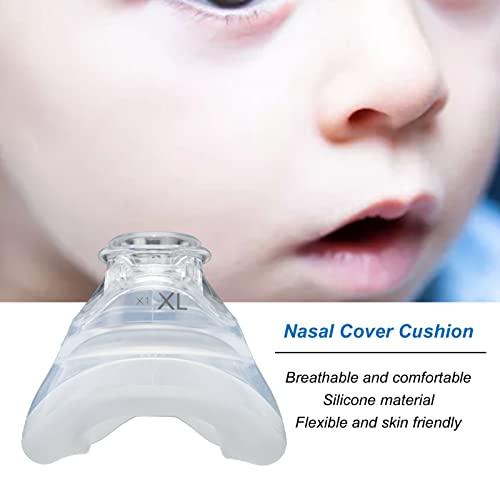 Nasal Cover Replacement Cushion, Silicone Nasal Guard Cushion Breathing Machine Accessory Fit for Philips Wisp Nasal Cover (XL)