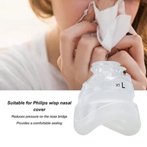 Nasal Cover Replacement Cushion, Silicone Nasal Guard Cushion Breathing Machine Accessory Fit for Philips Wisp Nasal Cover (XL)