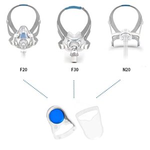 Rescare 3 Pairs Magnetic Headgear Clips Supplies for AirFit & AirTouch F20 F30 F30i N20