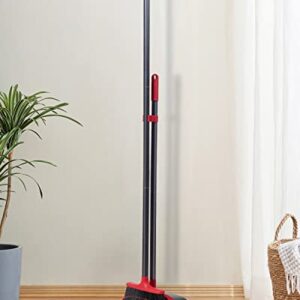 Broom and Dustpan Set, Broom and Dustpan, Broom and Dustpan Set for Home, Upgrade 52" Long Handle Broom with Stand Up Dustpan Combo Set for Office Home Kitchen Lobby Floor Use, Dust pan and Broom Set