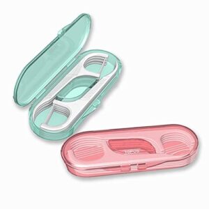 flosser dispenser dental floss case travel floss professional toothpicks sticks dental floss picks flossers with travel case superfine floss picks dental picks for teeth cleaning