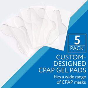 5 Pack Nasal Pads for CPAP Mask - CPAP Nose Pads - CPAP Supplies for CPAP Machine - Sleep Apnea Mask Comfort Pad - Custom Design & Can Be Trimmed to Size - CPAP Cushions for Most Masks