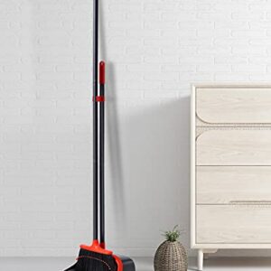 Broom and Dustpan Set for Home, Dustpan and Broom Set, Broom and Dustpan Combo for Office Home Kitchen Lobby Floor Use Dustpan Broom Set