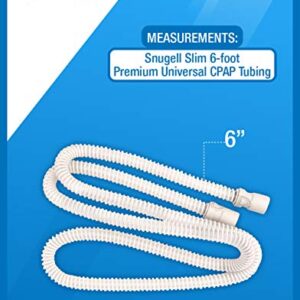 Slim CPAP Tubing by Snugell™ | 6-Foot Universal Premium Slim CPAP Tube | Compatible with all major CPAP Machines