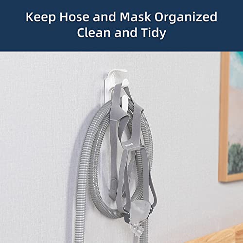 Fanwer CPAP Hose Hanger - CPAP Hose Hook with Mask Holder - Tubing Holder for Prevent Hoses Tangled, Tube Leakage Portable CPAP Hose Hanger, Easy Use & Travel