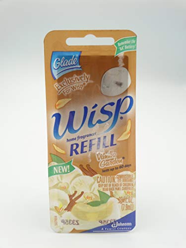 Glade Wisp Flameless Candle Refill, Vanilla Garden