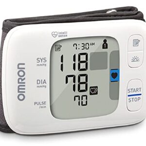 OMRON Gold Blood Pressure Monitor, Portable Wireless Wrist Monitor, Digital Bluetooth Blood Pressure Machine, Stores Up To 200 Readings for Two Users (100 readings each)