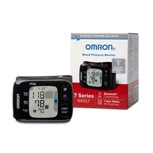 OMRON 7 Series Wireless Wrist Blood Pressure Monitor, Black