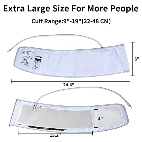 Compatible with Omron BP Extra Large Generic Replacement Cuff, 9"-19" Inches (22-48CM) Sized for Upper Big Arm HEDIGON