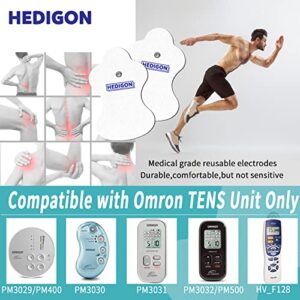 Durable Compatible with Omron Tens Unit Replacement Pads 3Pairs（6PCS）Electrotherapy Pads for Pain Relief Reusable Pads Brand: HEDIGON