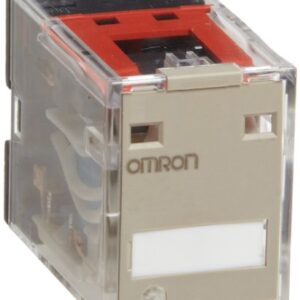 Omron MY4ZN DC24 (S) General Purpose Relay, Standard Coil Polarity, LED Indicator, Standard Type, Plug-In Socket/Solder Terminal, Quadruple Pole Double Throw Bifurcated Contacts, 37.7 mA Rated Load Current, 24 VDC Rated Load Voltage