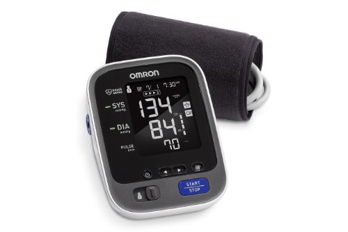 Omron 10 Series Upper Arm Blood Pressure Monitor; 2-User, 200-Reading Memory, Backlit Display, TruRead Technology, BP Indicator LEDs by Omron