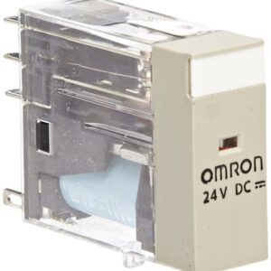 Omron G2R-2-S DC24(S) General Purpose Relay, Plug-In Terminals, Double Pole Double Throw Contacts, 21.6 mA Rated Load Current, 24 VDC Rated Load Voltage