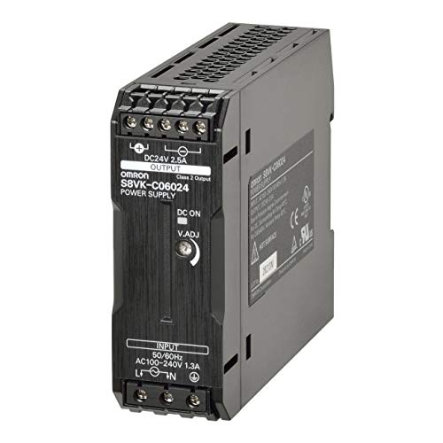 Omron S8VK-C06024 Power Supply, input 100-240VAC, output 24VDC/60W (2.5A)