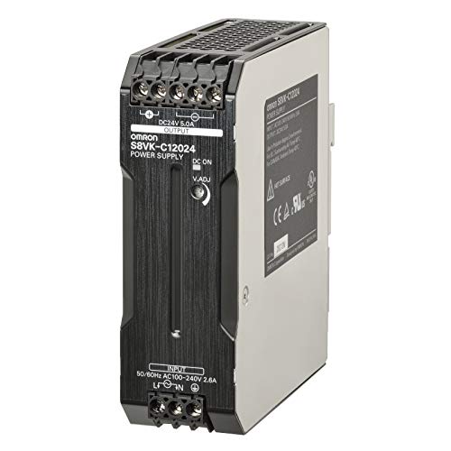 S8VK-C12024 - AC/DC DIN Rail Power Supply (PSU), 1 Output, 120 W, 24 V, 5 A