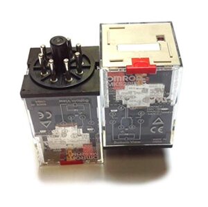 mks2pin 110ac | mks2pin ac110 | 376766 | omron relay, plug-in, 8-pin, dpdt, 10 a, mechanical & led indicator, test button