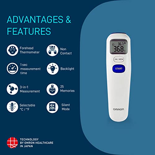 Omron Mc-720 Non-Contact Forehead Thermometer