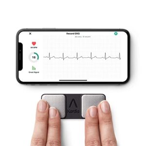 kardiamobile 1-lead personal ekg monitor – record ekgs at home – detects afib and irregular arrhythmias – instant results in 30 seconds – easy to use – works with most smartphones – fsa/hsa eligible