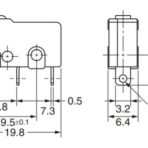 Omron Electronic Components SS-5 Micro Switch, Pin Plunger, SPDT, 5A 250V