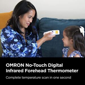 OMRON No-Touch Digital Infrared Forehead Thermometer - Home Temperature Thermometer for Adults, Kids and Baby - Detect Fever During Cold and Flu Season