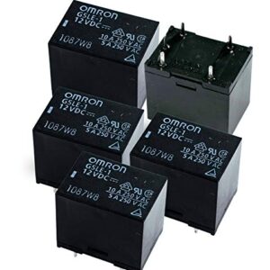 OMRON ELECTRONIC COMPONENTS G5LE-1-DC12 POWER RELAY, SPDT, 12VDC, 10A, PC BOARD (5 pieces)