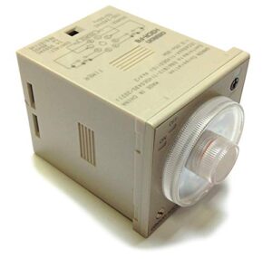 h3cr-f8 100-240ac | h3crf8ac100240d | 667955 | omron timer, 8-pin, 1/16din (48 x 48mm), twin dial, flicker off delay, 0.05s-300h, dpdt, 5 a