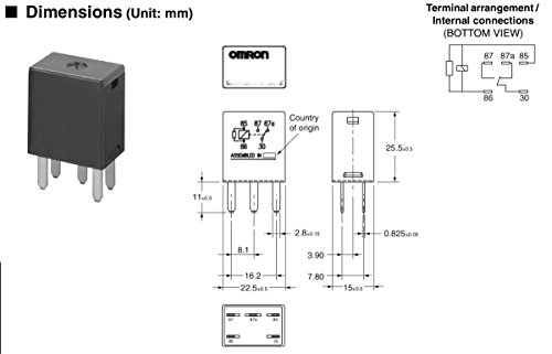 Omron GM 5 pin Black 12077866 Replacement for Relay 5810-0202, 7866