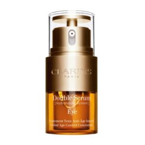 clarins double serum eye | anti-aging eye treatment | visibly smoothes, firms, hydrates and revitalizes for more youthful-looking eyes in just 7 days* | 13 plant extracts, including turmeric | 0.6 oz