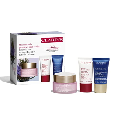 Clarins Multi-Active Starter Set | 3-Piece Skincare Gift Set | Limited Edition | $92 Value