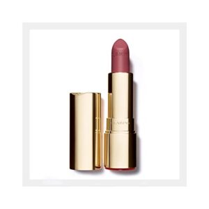 clarins joli rouge velvet lipstick | luminous, matte finish | intense, long-lasting color | moisturizing | organic apricot oil and marsh samphire extract deliver skincare benefits | 0.1 ounces