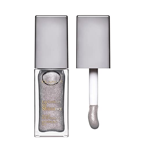 Clarins Lip Comfort Oil Shimmer | Smoothes, Comforts, Hydrates and Protects Lips | Bold, High Shimmer Finish | Intense Color Payoff | Visibly Fuller Lips | Contains Plant Oils With Skincare Benefits