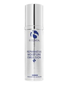 is clinical reparative moisture emulsion, hydrating anti-aging face moisturizer with hyaluronic acid, repairs and protects skin