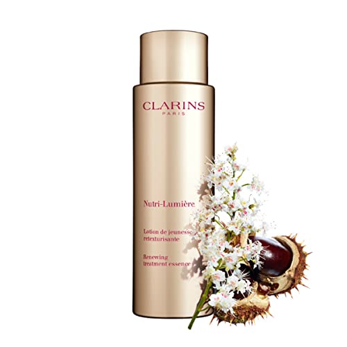 Clarins Nutri-Lumière Renewing Treatment Essence | Anti-Aging | Exfoliates, Energizes, Smoothes, Hydrates and Visibly Lifts Mature Skin | Preps Skin For Treatments to Follow | 10 Organic Ingredients