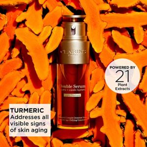 Clarins NEW Double Serum Light | Anti Aging | Visibly Firms, Smoothes & Boosts Radiance in 7 Days* | 21 Plant Ingredients | Turmeric | Lighter Texture | Great for Oily Skin and Humid Climates