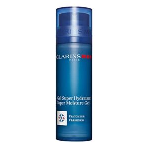 clarinsmen super moisture gel | cooling gel for men | hydrates, mattifies, soothes, energizes and defies shine | calms and tones skin after shaving | all skin types | 1.7 ounces