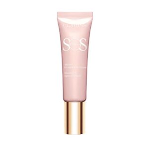 clarins sos primer | color-correcting make-up primer | blurs imperfections, boosts radiance and preps skin | lightweight, long-lasting, oil-free | contains plant extracts with skincare benefits