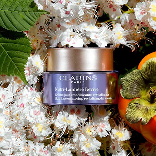 Clarins Nutri-Lumière Revive Day Cream | 2-In-1 Anti-Aging and Skin Tone Enhancing Moisturizer | Nourishes, Revitalizes and Illuminates Nutrient-Depleted, Mature Skin | Targets Sallowness | 1.7 Ounces