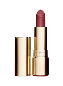 clarins joli rouge velvet lipstick | luminous, matte finish | intense, long-lasting color | moisturizing | organic apricot oil and marsh samphire extract deliver skincare benefits | 0.1 ounces