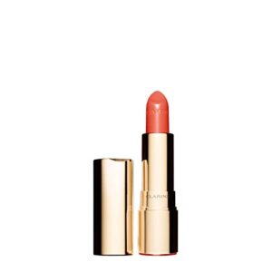 clarins joli rouge lipstick | satin finish | intense, long-lasting color | moisturizing | plumps, comforts and hydrates lips | mango oil and marsh samphire extract deliver skincare benefits | 0.1 oz