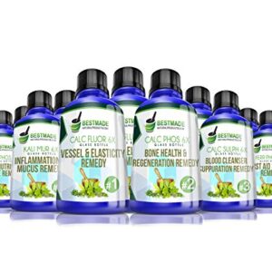 Glass Bottle Classic Tissue Cell Salt Kit All 12 Schussler Cell Salts Boost Your Immune System, Stimulate Natural Healing, Provide Cellular Nutrition Vital to Cellular Function