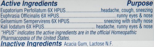 Hyland's Baby Tiny Cold Tablets, Natural Relief of Runny Nose, Congestion, and Occasional Sleeplessness Due to Colds, 125 Quick-Dissolving Tablets