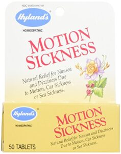 hyland’s motion sickness, 50 tablets (pack of 4)