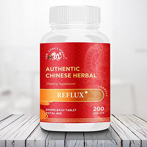 DR. LONG'S HERBS Authentic Chinese Herbal Supplement Reflux Formula - Heartburn and Indigestion Relief; Root Cause Focused; Effective for 1000 Years