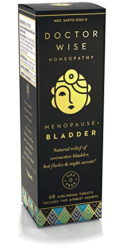 Doctor Wise Bladder, Gentle, Natural Relief of Overactive Bladder, Hot Flashes and Night Sweats, 68 Quick Dissolving Tablets