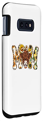 Galaxy S10e Mom hyland cow mama cows bull rodeo western mother kids tee Case