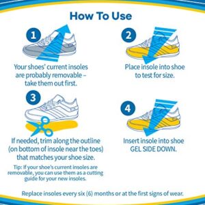 Dr. Scholl's Work Insoles All-Day Shock Absorption and Reinforced Arch Support that Fits in Work Boots and More (for Women's 6-10)