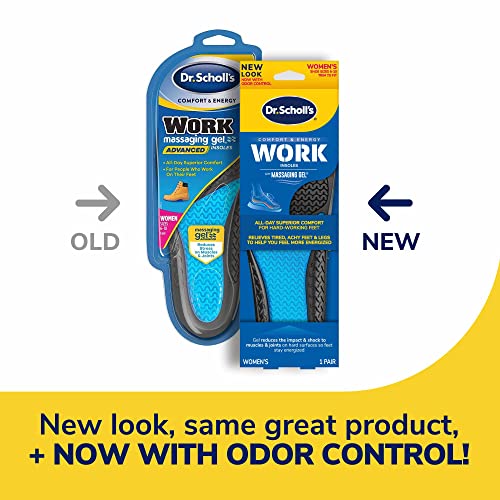 Dr. Scholl's Work Insoles All-Day Shock Absorption and Reinforced Arch Support that Fits in Work Boots and More (for Women's 6-10)