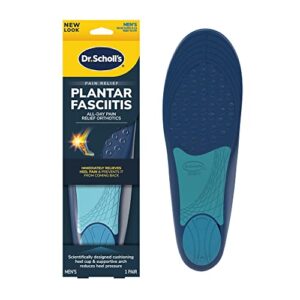 dr. scholl’s plantar fasciitis pain relief orthotics for men’s trim to fit: 8-13