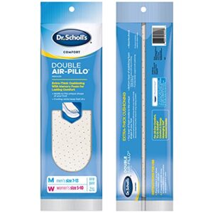 Dr. Scholl’s Comfort Double Air-Pillo Insoles, Men’s Size 7-13, Women’s Size 5-10 , 1 Pair